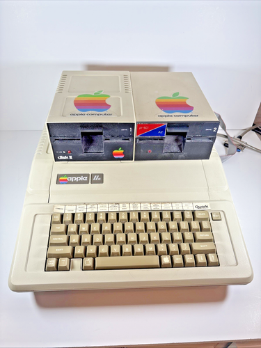 Vintage Original Apple II Computer 1A2S2 + 2 Drives + RAM Card - Tested ...