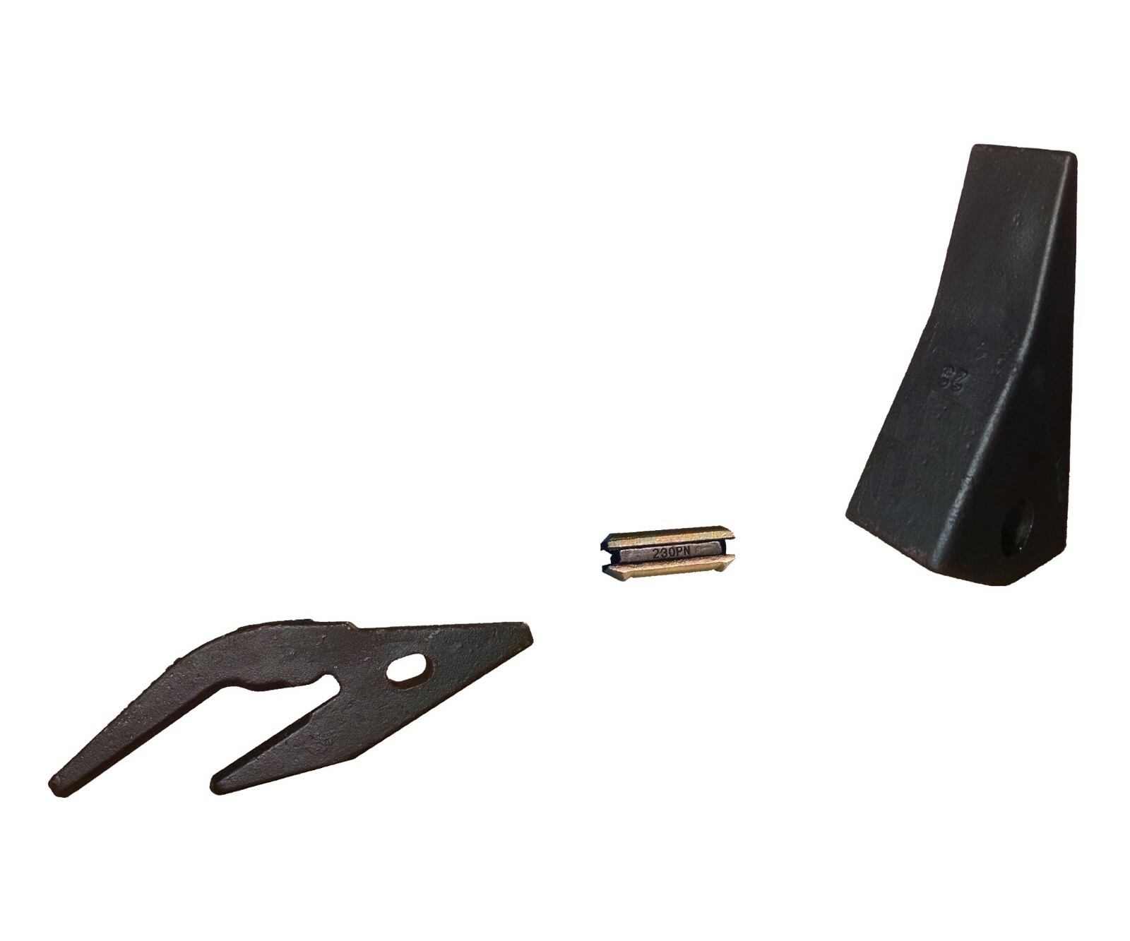 Backhoe, Excavator Bucket Shank Fits 1" Lip, Dirt Tooth & Pin- 230SP ...