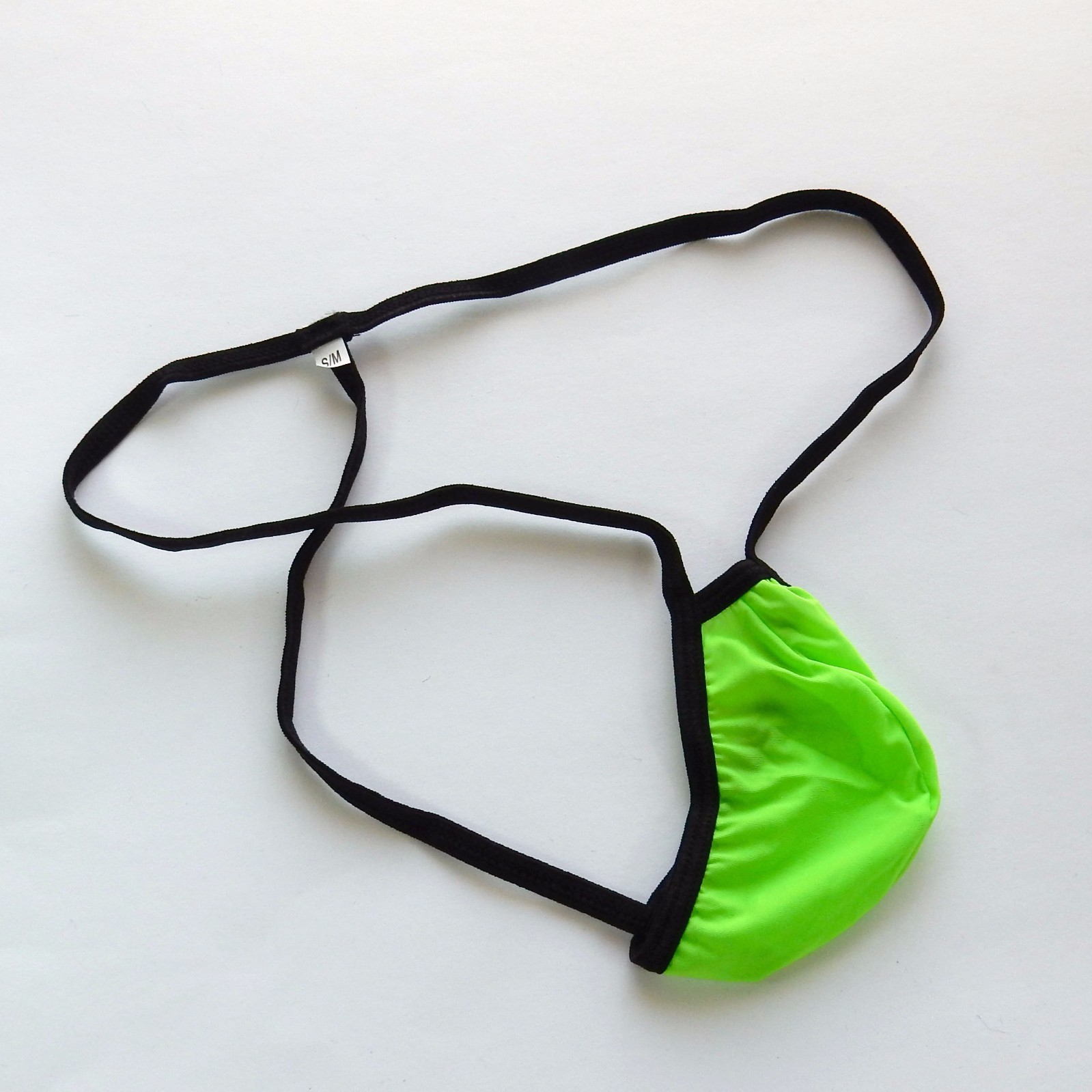 K1782 Mens String Pouch G-string Thong Contoured Pouch Soft Semi C-thru ...