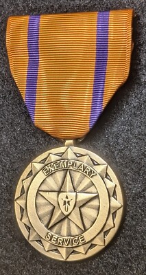 Texas State Guard Exemplary Service Medal with Moiré Ribbon | eBay