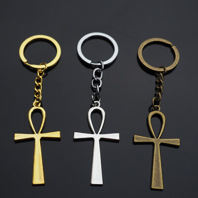3x PCS - Egyptian Ankh Life Symbol Cross Christian Keychain Gift - All ...