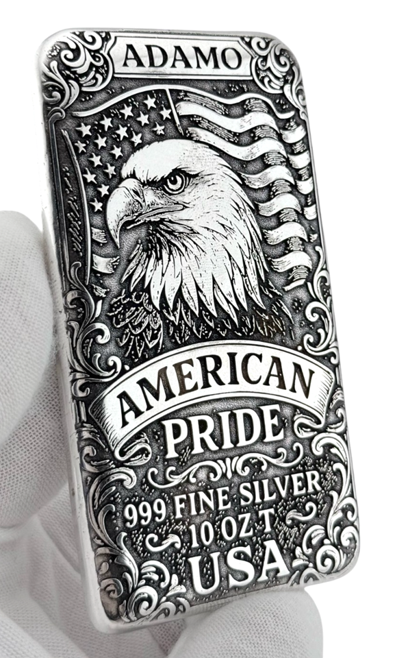 10 oz Silver Art Bar 999 - American Pride - | eBay
