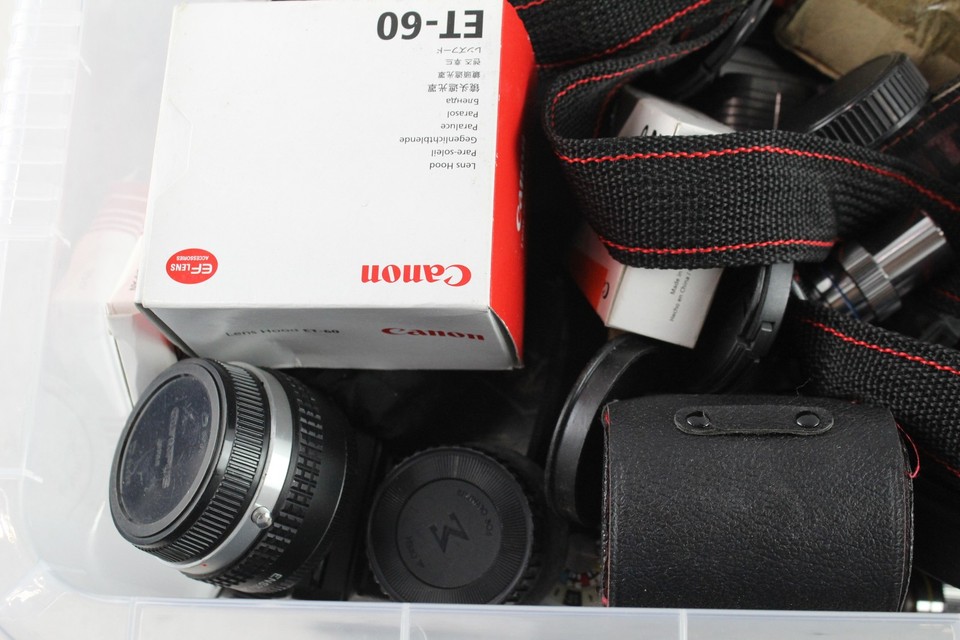 Assorted Camera Accessories Inc. Flashes, Converters & Filters Etc ...