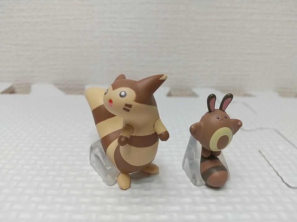 Pokemon Scale World Johto Region Sentret & Furret Figure BANDAI 1/20 ...