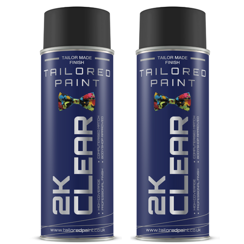 X2 2k Clear Coat Lacquer Aerosol Spray 400ml Fast Drying High Gloss ...