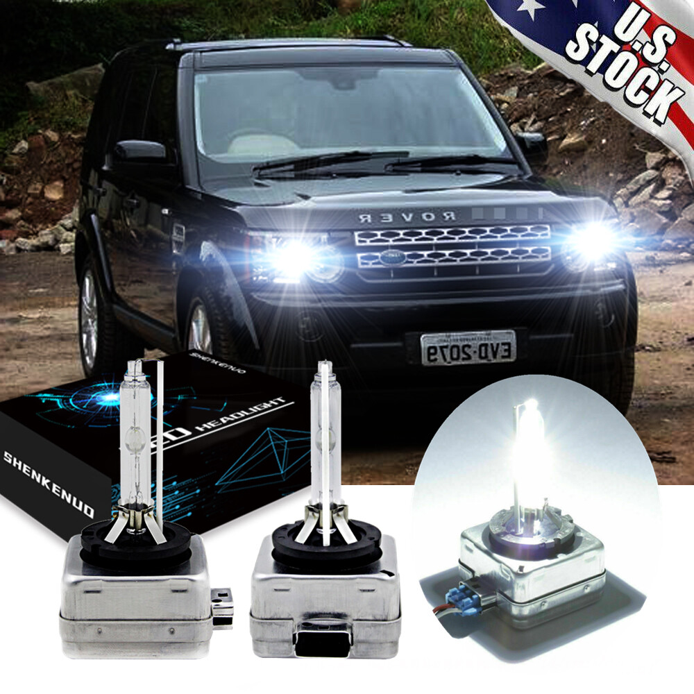 2x Xenon White HID Headlight Bulbs for Land Rover LR4 2010-2016 Low ...