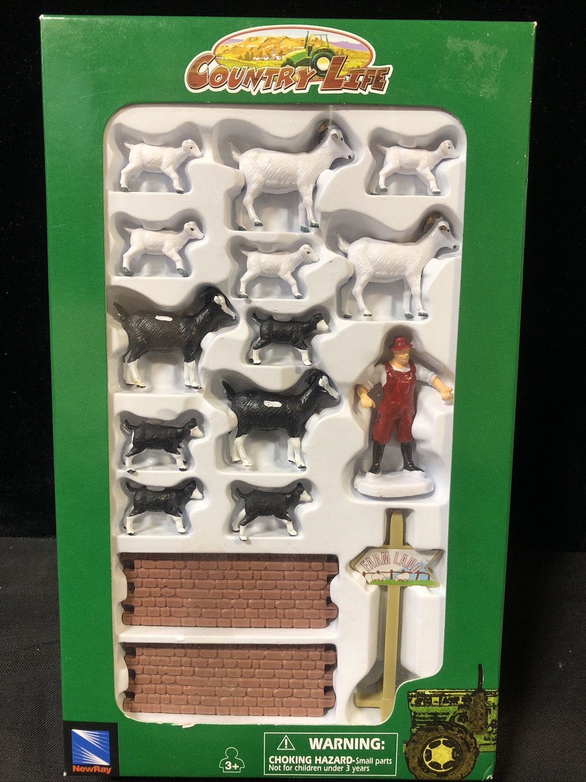 New-Ray Country Life Playset 1:32 Scale NEW NIB Goat Farmer BRAND NEW ...