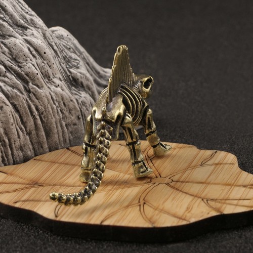 Solid Brass Spiny Backed Dinosaur Figurine Statue Home Ornament ...
