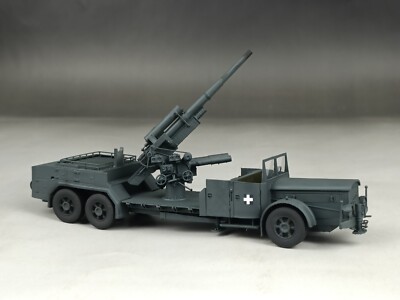 1/72 Built WWII German Vomag 7 mit 8.8cm Flak AA Truck Model | eBay