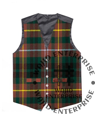 Buchanan Hunting tartan VEST Formal 5 Buttons Scottish Wedding Kilt ...