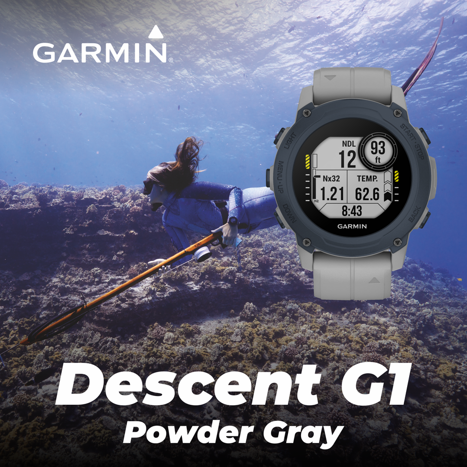 Garmin Descent G1 Rugged Dive Computer Smartwatch Powder Gray with ...