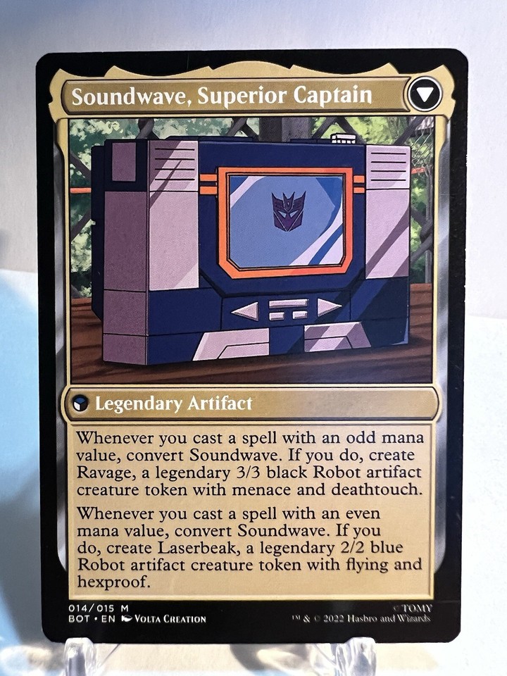Soundwave, Sonic Spy Soundwave, Superior Captain [MTG Transformers ...