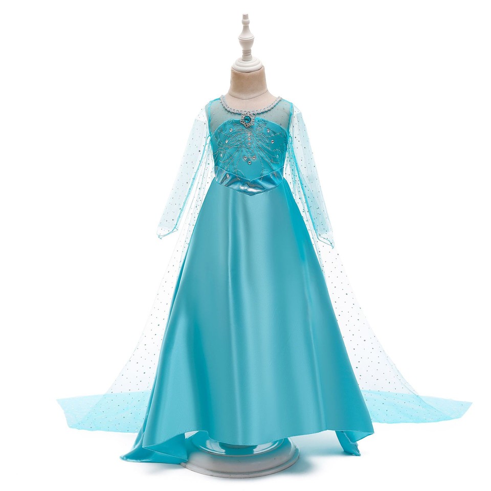 Disney Fancy Anna Elsa Frozen Cosplay Costume Party Girls Princess ...