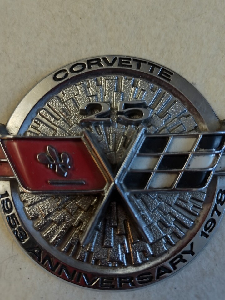 VINTAGE CORVETTE 25th Anniversary 1953-1978 EMBLEM (Very Clean) | eBay