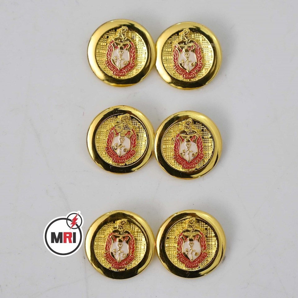 Delta Sigma Theta Sorority Custom Buttons for blazers in Gold color 8 ...