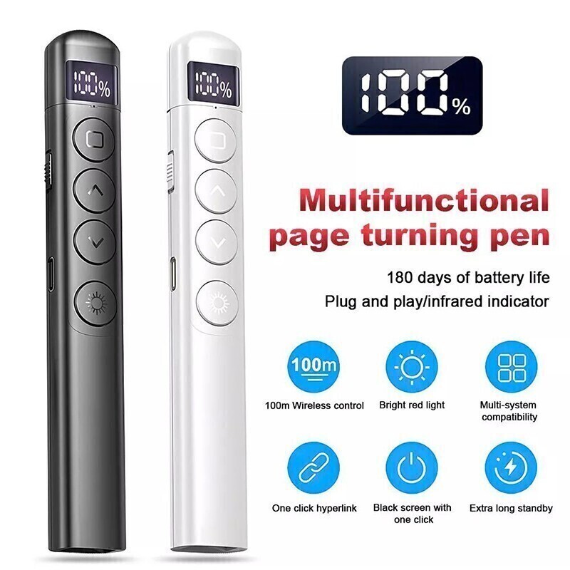 Wireless USB Powerpoint Presentation PPT Flip Pen Pointer Clicker ...