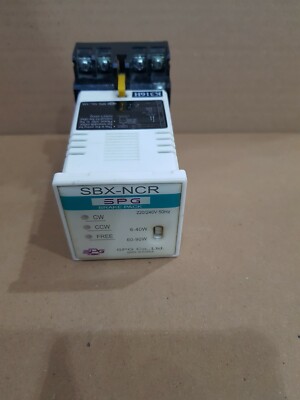 SPG motor speed regulator SBX-NCR 220/240v 50hz | eBay