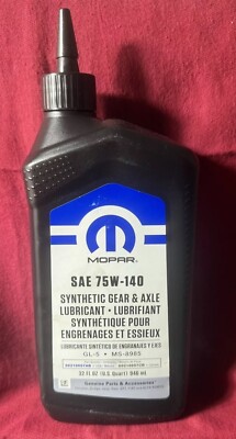 Differential Gear Oil Mopar 68218657AB 75W-140 | eBay