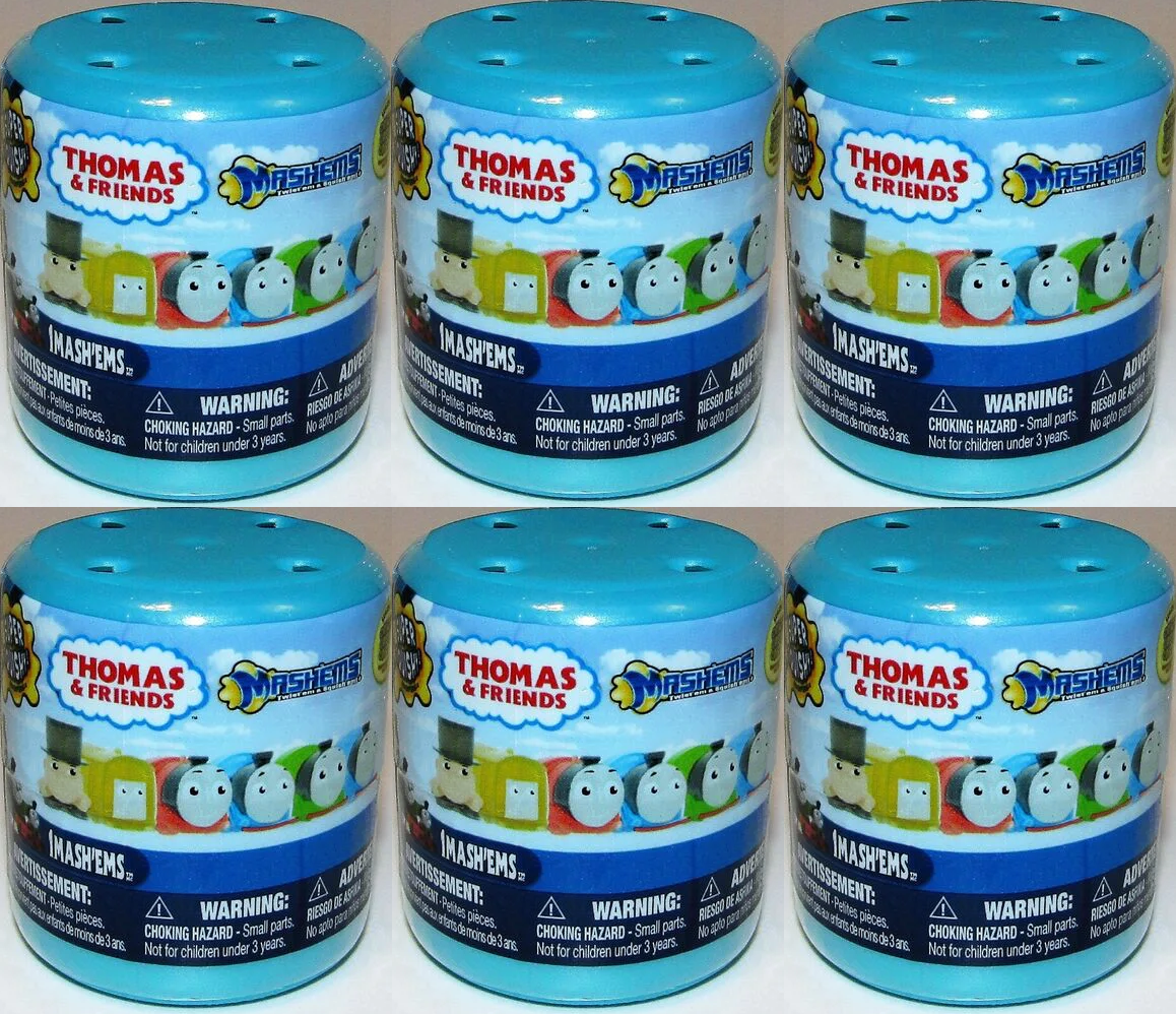 LOT OF 6 THOMAS & FRIENDS SERIES 2 CRYSTAL MASHEMS BLIND CAPSULES HTF ...