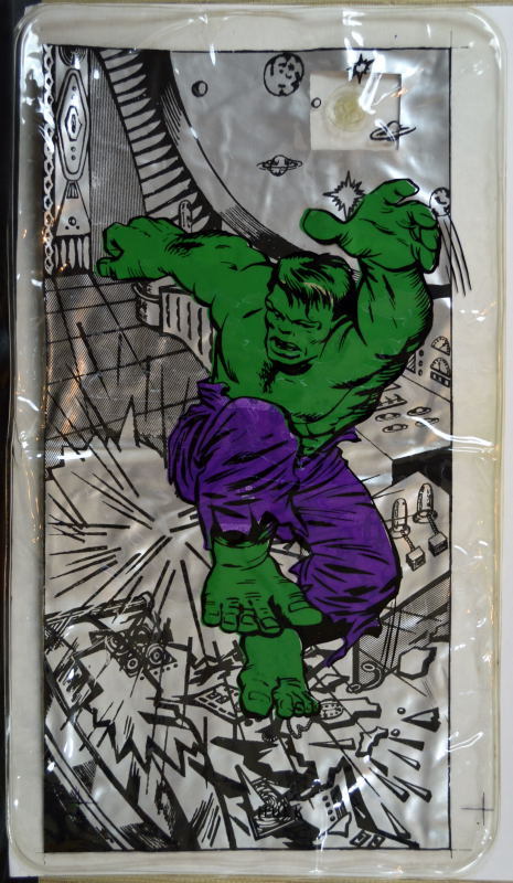 1968 INCREDIBLE HULK INFLATABLE PILLOW Jack Kirby Art Marvelmania Mass ...
