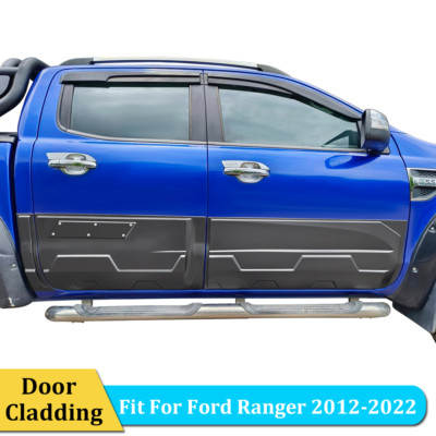 Body Kit Side Mouldings Door Cladding for Ford Ranger 2012-2022 XL XLT ...