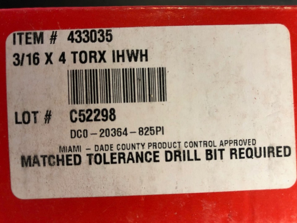 Hilti Kwik-Con II+ 3/16 x 4 Torx IHWH Concrete Screw Anchors Box of 100 ...