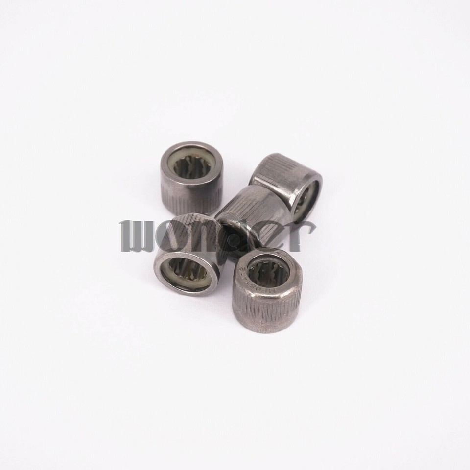 10pcs HF081412 8x14x12mm Round One Way Needle Roller Bearing Knurling ...