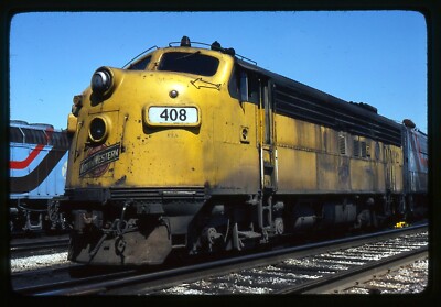 Railroad Slide - Chicago North Western #408 F7A Locomotive 1981 ...