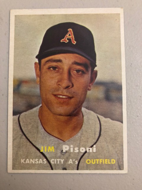 1957 Topps - #402 Jim Pisoni (RC) for sale online | eBay