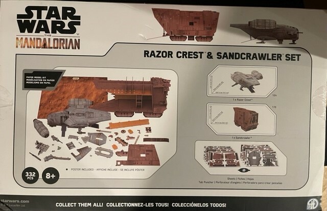 Star Wars The Mandalorian Razor Crest & Sandcrawler Set Paper Model 3D ...