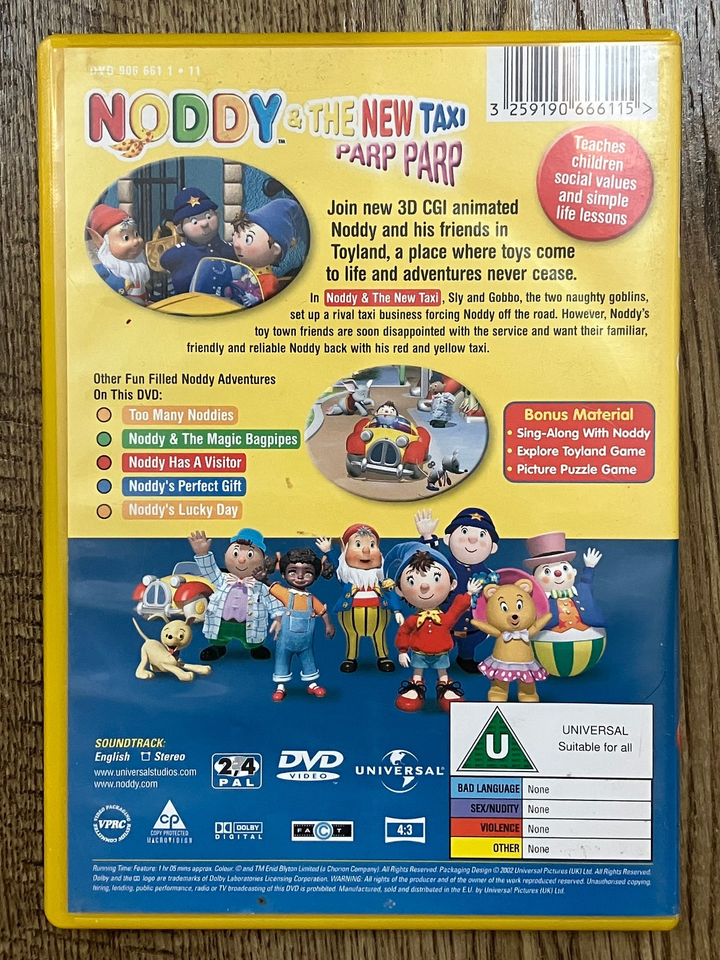 Noddy DVDs - Hold On To Your Hat Volume2 & The New Taxi - DVDs in Good ...