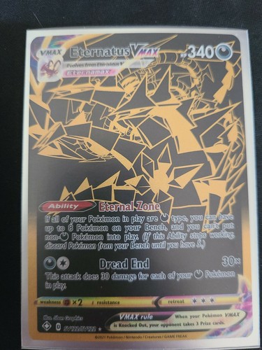 ETERNATUS VMAX SV122/SV122 SHINING FATES! Pokemon ULTRA RARE GOLD CARD ...