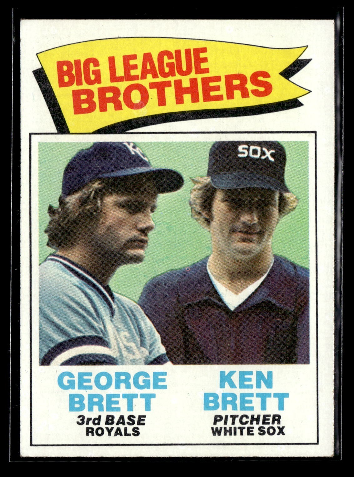 1977 Topps #631 Big League Brothers George Brett HOF & Ken Brett | eBay