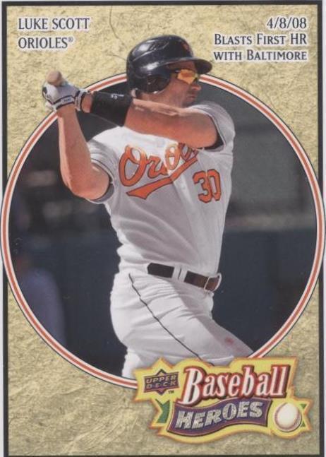 2008 Upper Deck Baseball Heroes - Luke Scott #168 for sale online | eBay