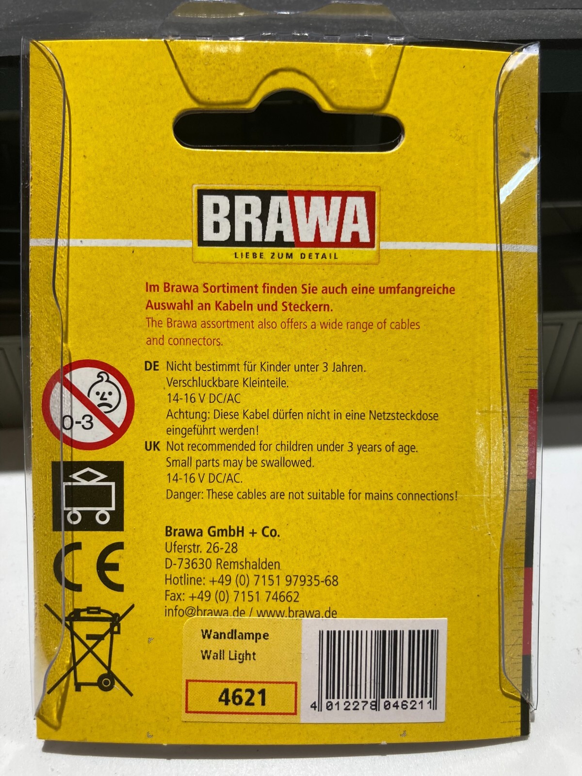 NEW in Package - Brawa 4621 N Scale Wall-Mounted Station Light | eBay