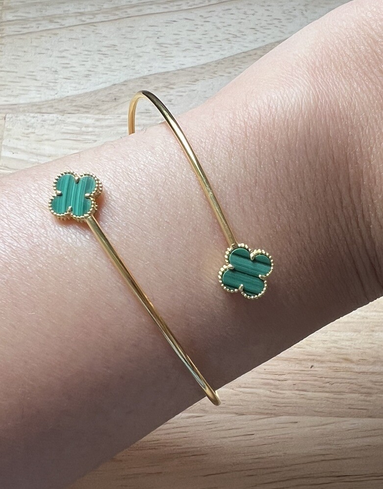 18K Saudi Gold Van Cleef & Arpels (VCA) Inspired Bangle | eBay