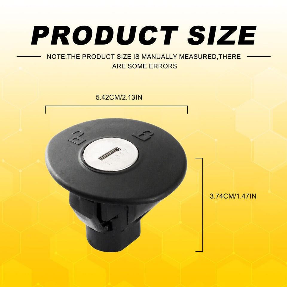 Locking Gas Cap Lock Fuel Cap w/ Key 8U5Z-9C268-B Fit For Ford F-150 ...