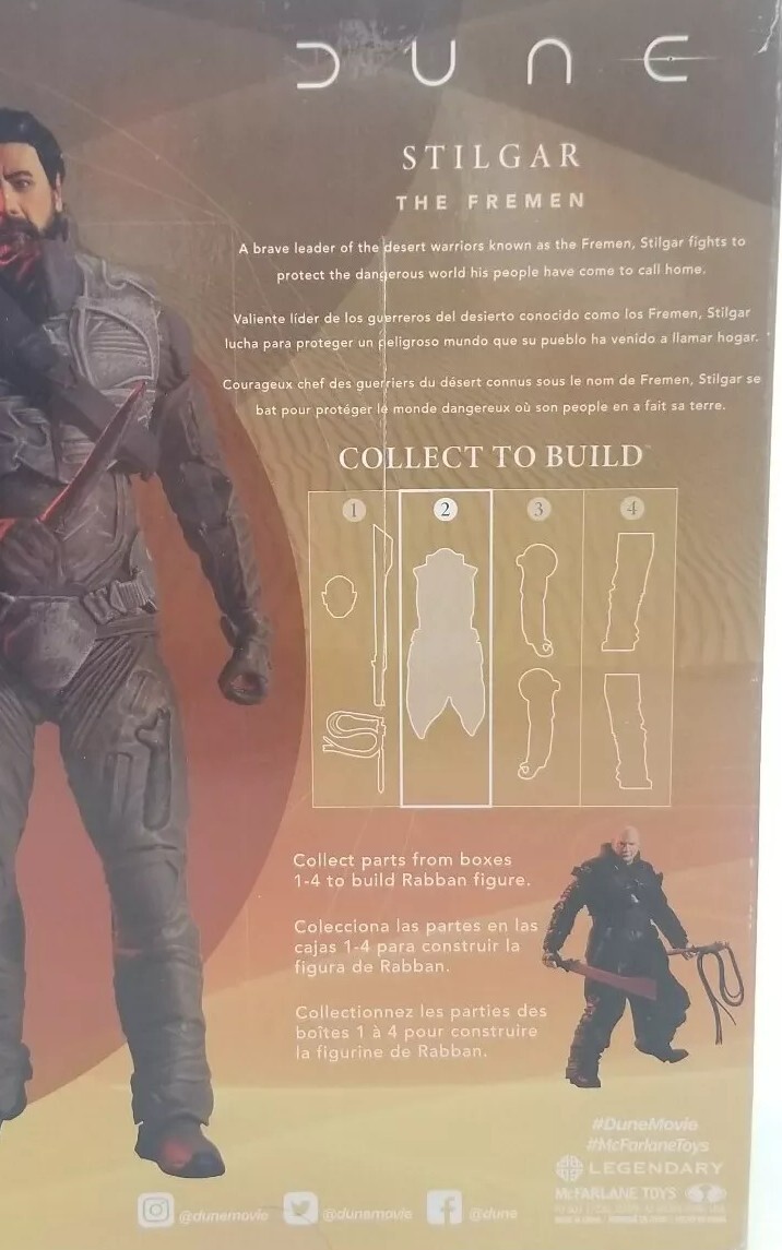 McFarlane Toys - Dune STILGAR THE FREMEN 7" Action Figure BAF Rabban ...