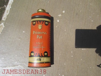 VINTAGE PRINCESS PAT DEODORANT TALC TALCUM TIN CAN POWDER | eBay