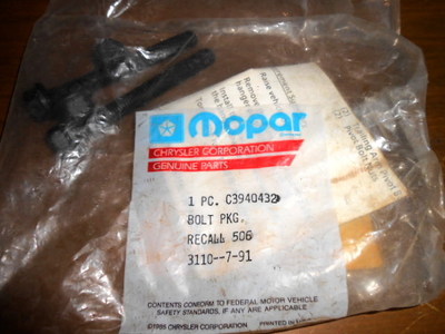 NOS Chrysler Mopar Bolt Package Rear Suspension Trailing Arm 86 Charger ...