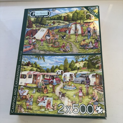 Falcon Deluxe - 2 x 500 Piece Jigsaw Puzzles - Camping & Caravanning ...