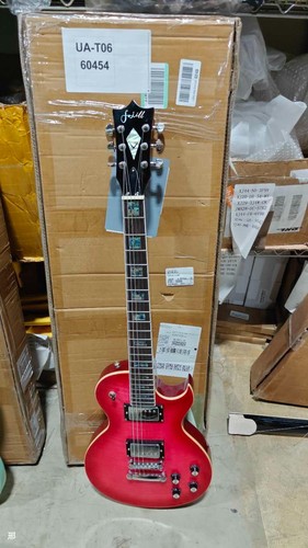 transparent red electric lp guitar color inlay alnico pickup bone nut ...