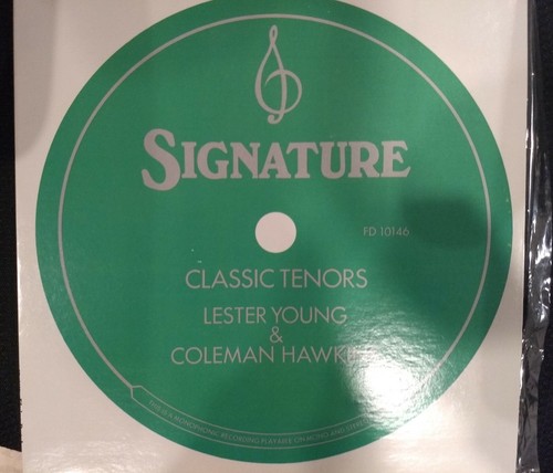 CLASSIC TENORS Lester Young/Coleman Hawkins SIGNATURE Gatefold Sl LP ...