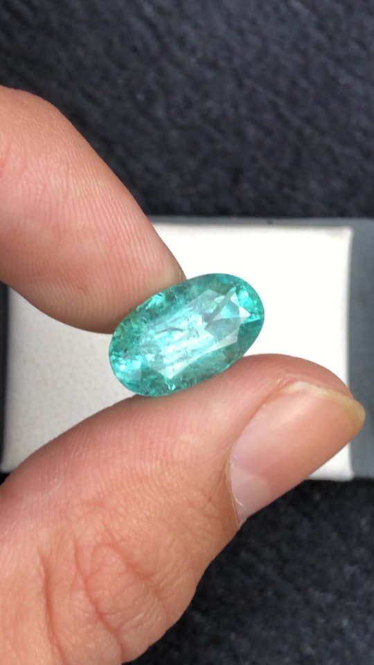 7 CT Natural Neon Blue Paraiba Like Color Tourmaline Gemstone From ...