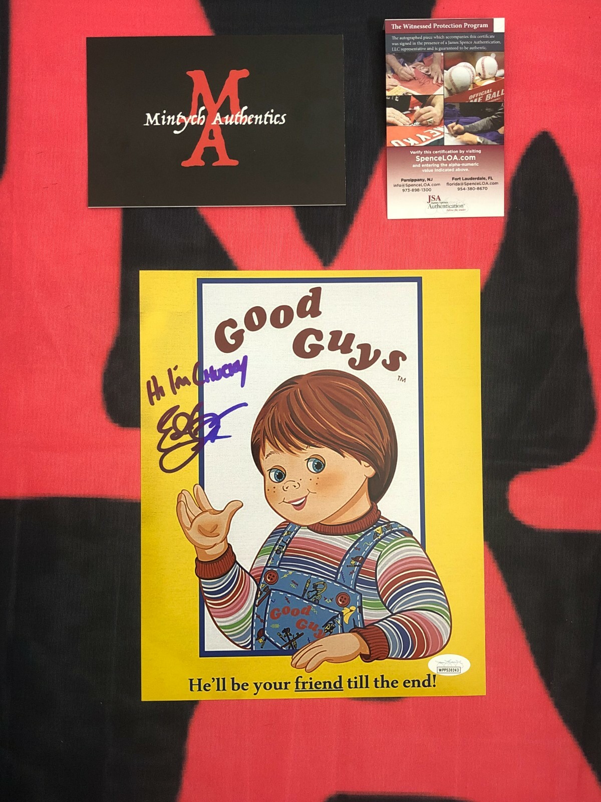 EDAN GROSS AUTOGRAPHED SIGNED 8x10 PHOTO! CHILD'S PLAY! JSA COA! GOOD ...