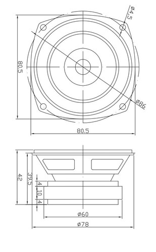 NEW 3" Woofer Speaker Full Range Driver 4ohm Three inch Pin Cushion ...