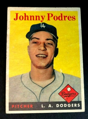 1958 Topps Johnny Podres #120 L.A.Dodgers Ungraded Centered Strong ...