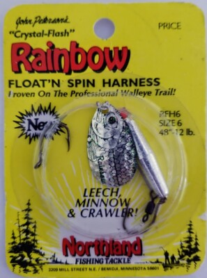 Leech Minnow Crawler Harness Float'n Spin # 6 You Choose 7 Colors ...