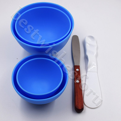 2 Pc Dental Spatula & 4 S/M/L/XL Thicken Rubber Mixing Impression ...