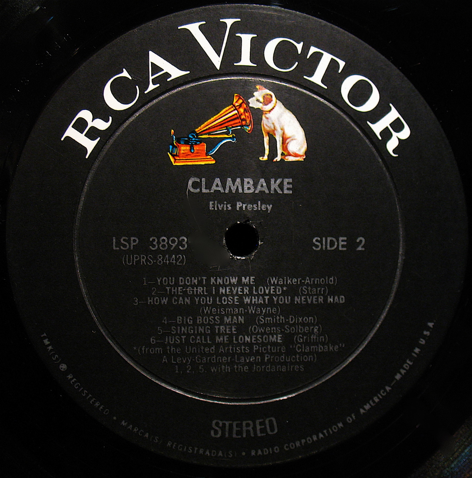 ELVIS PRESLEY-CLAMBAKE-Film Soundtrack Album w/Bonus Photo-RCA VICTOR # ...